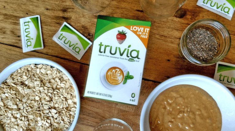 Peanut Butter Overnight Oats with Truvia Natural Sweetener - BoredMom