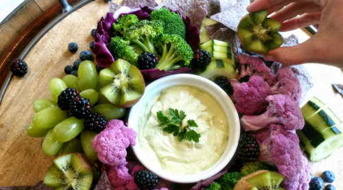 Create a Party Platter by Color - BoredMom