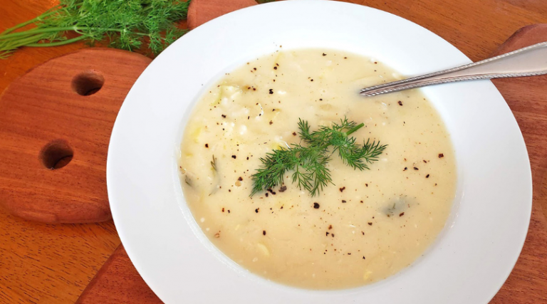 Lemon Leek Soup with Rice - BoredMom