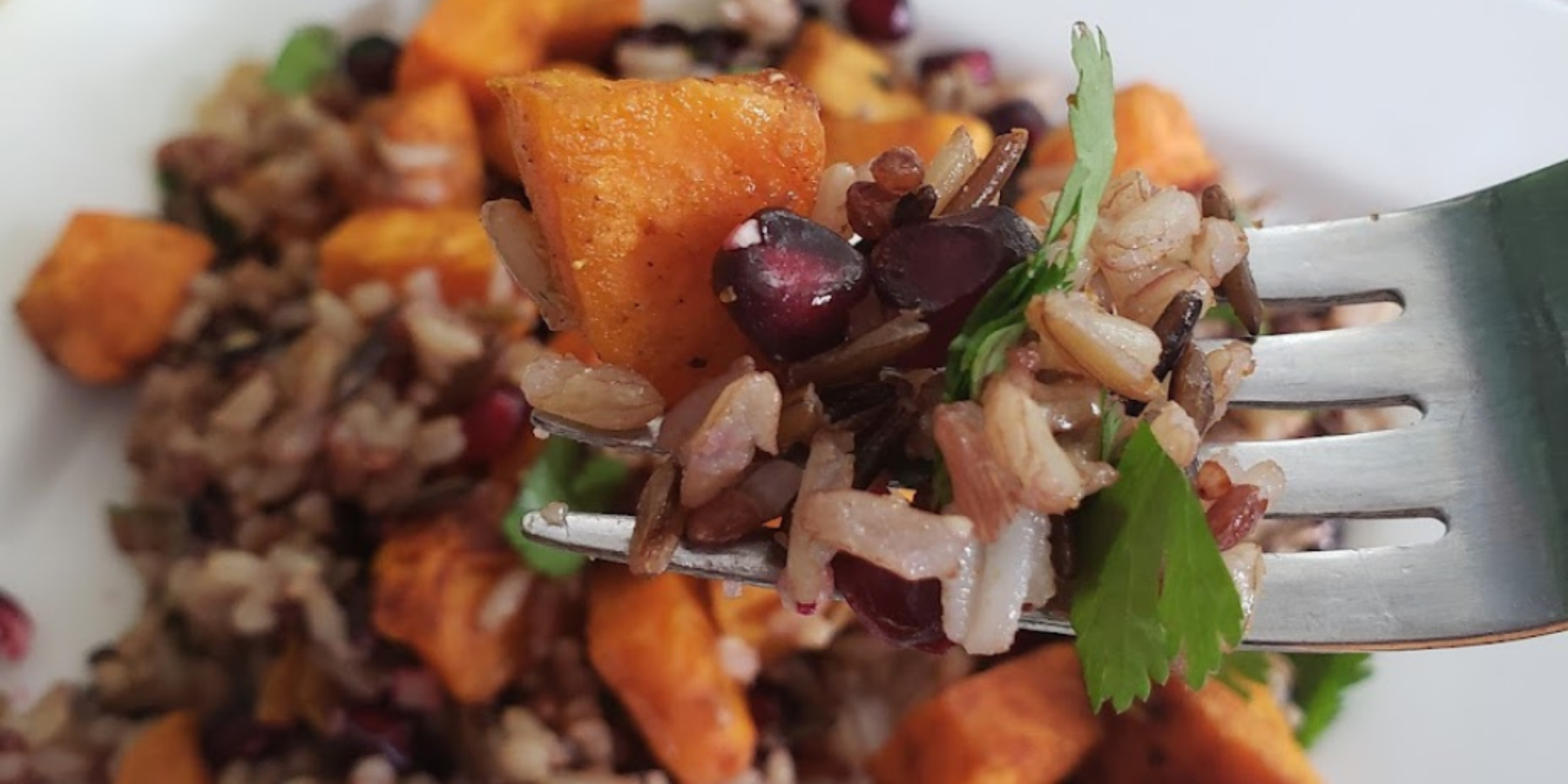 Filipino Spiced Sweet Potato Wild Rice Pilaf - BoredMom