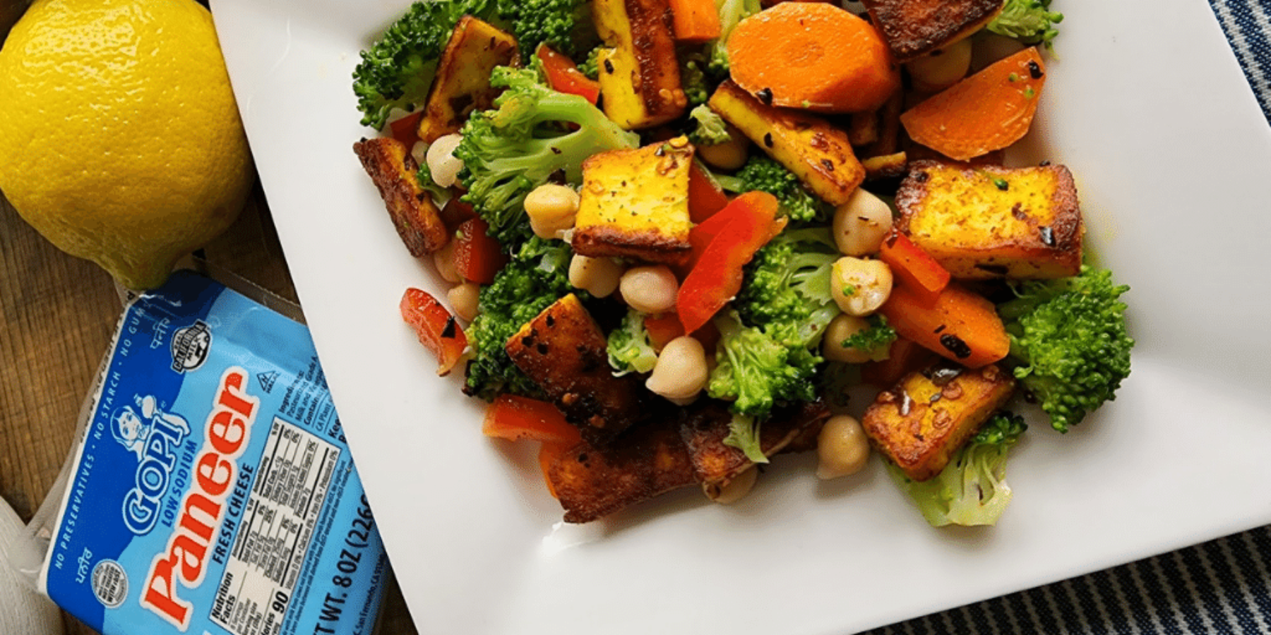 Spicy Paneer Veggie salad with Gopi Paneer - BoredMom