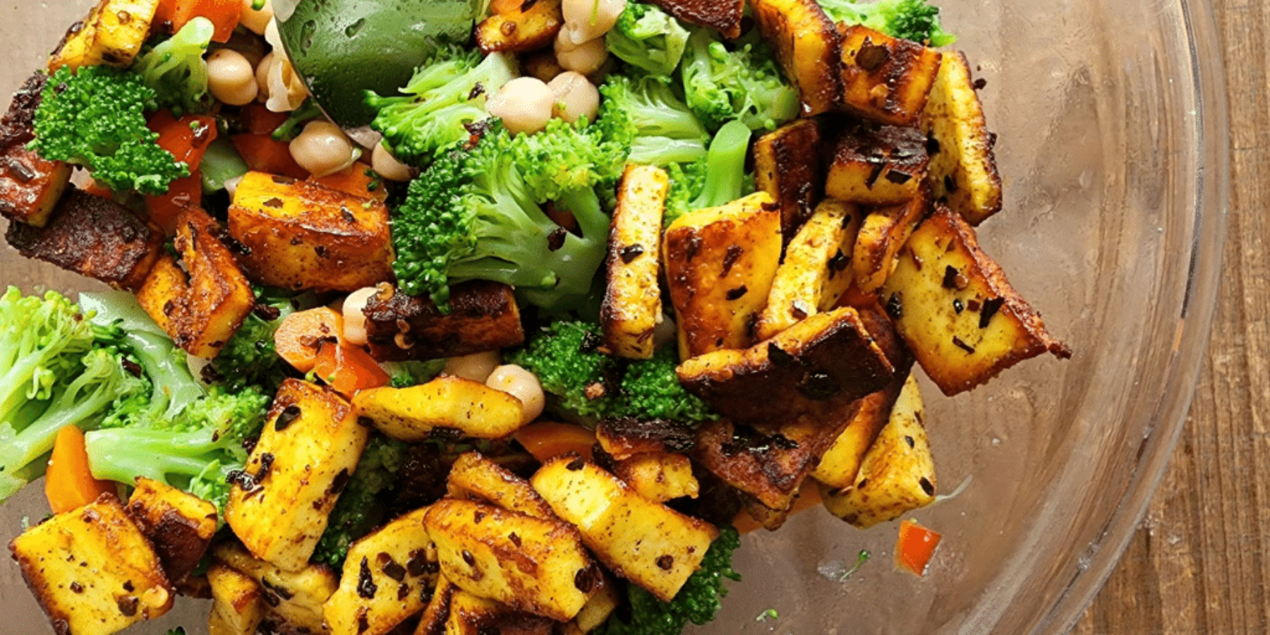 Spicy Paneer Veggie salad with Gopi Paneer - BoredMom