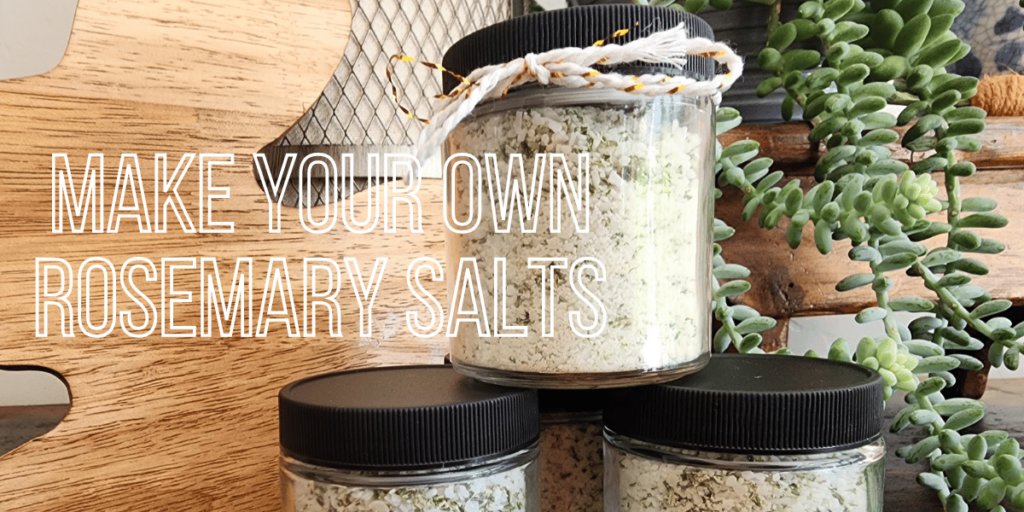 Make your own rosemary salt with fresh rosemary - BoredMom